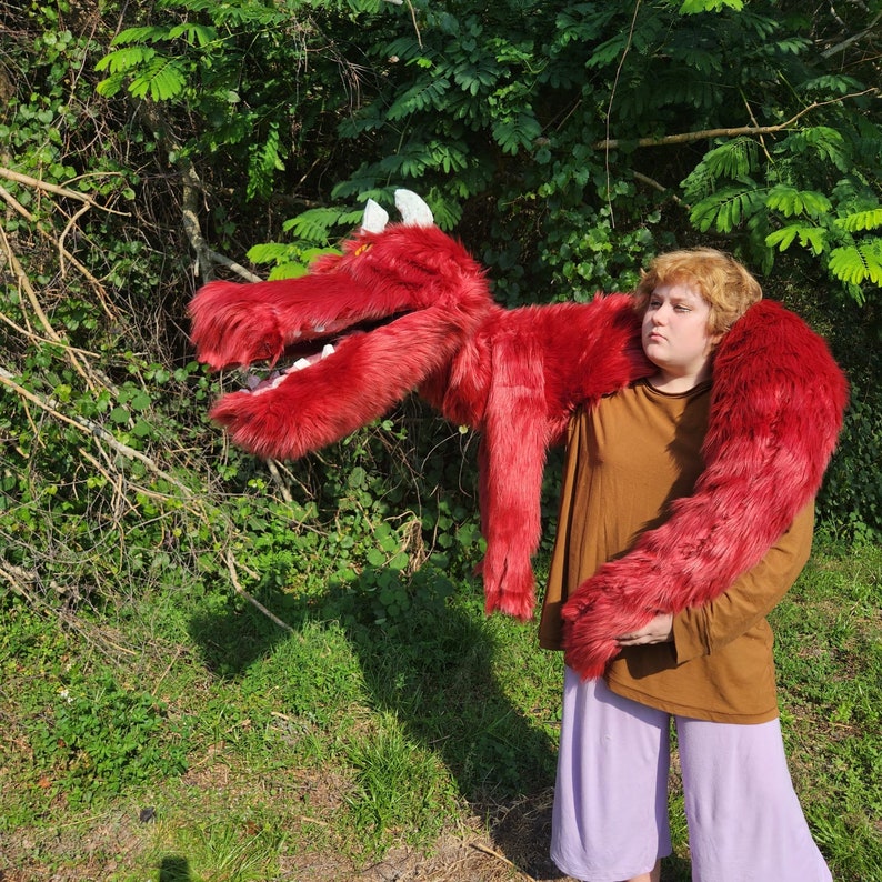 Custom Full Arm and Shoulder Fantasy Dragon Puppet Commission TWO COLOR ...