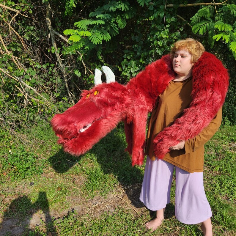 Custom Full Arm and Shoulder Fantasy Dragon Puppet Commission TWO COLOR ...