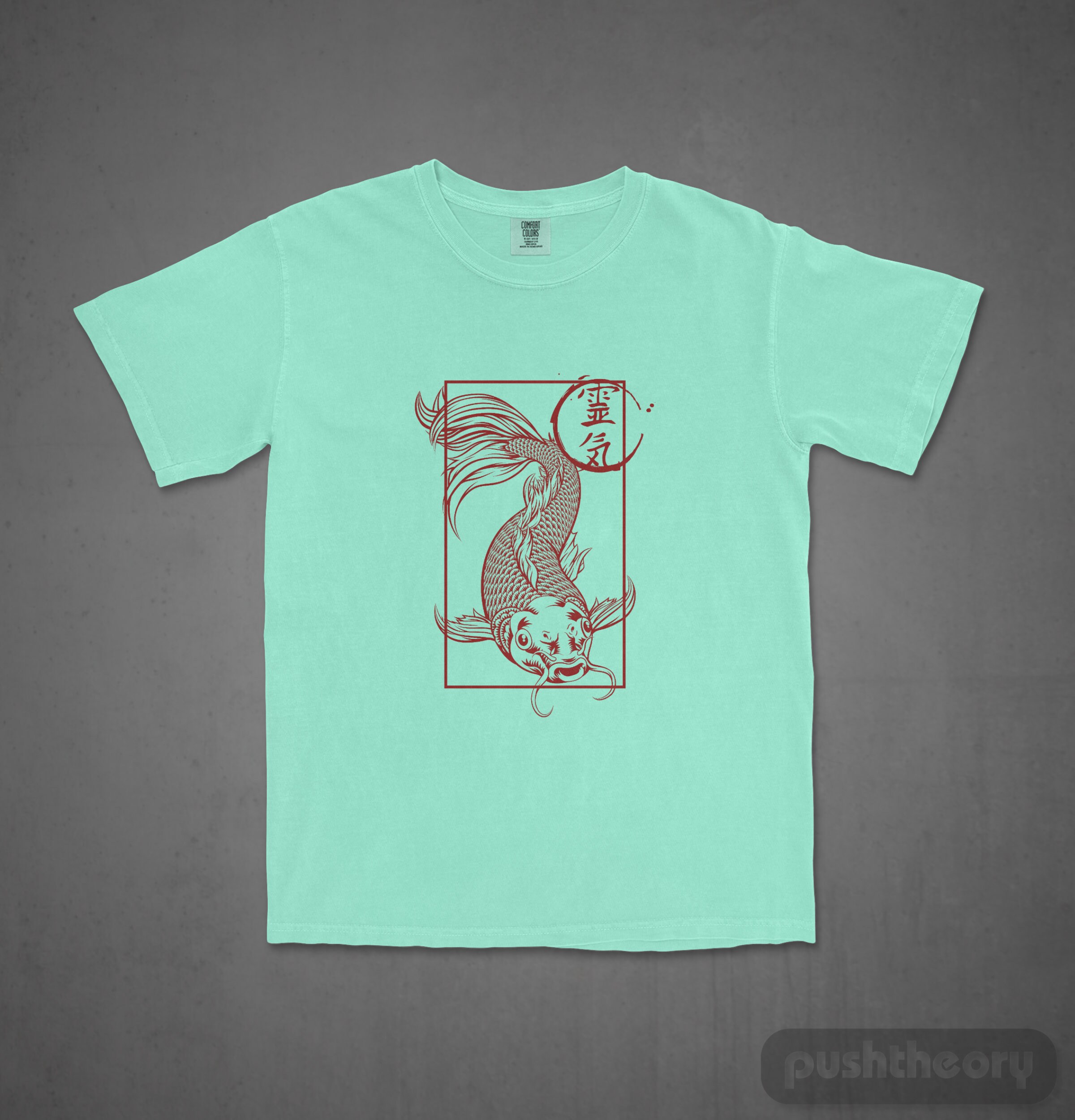 Sacred Fish Graphic Tee Japanese Art Graphic Tee Reiki - Etsy