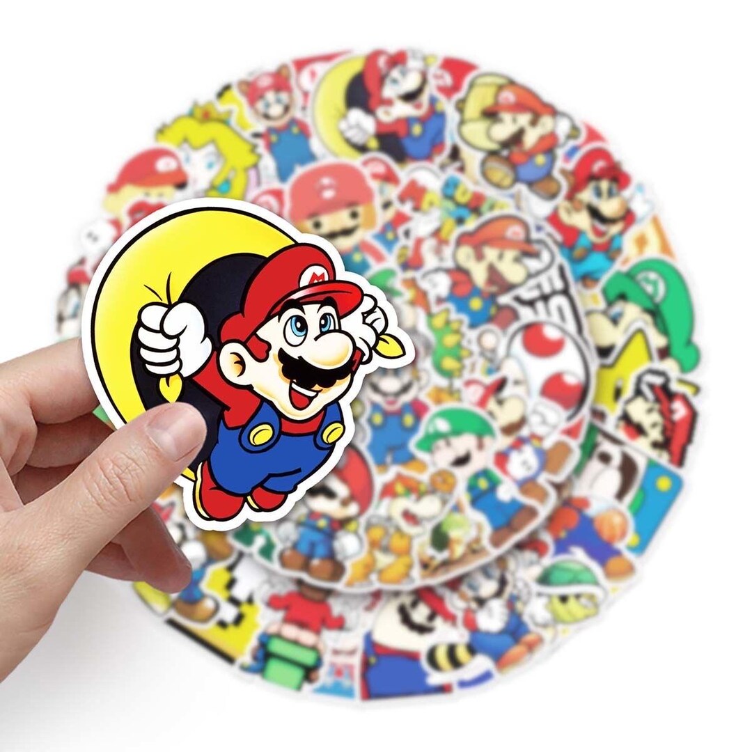 Jumping Plumber-inspired Sticker, Cute Stickers,bottle,laptop Phone ...