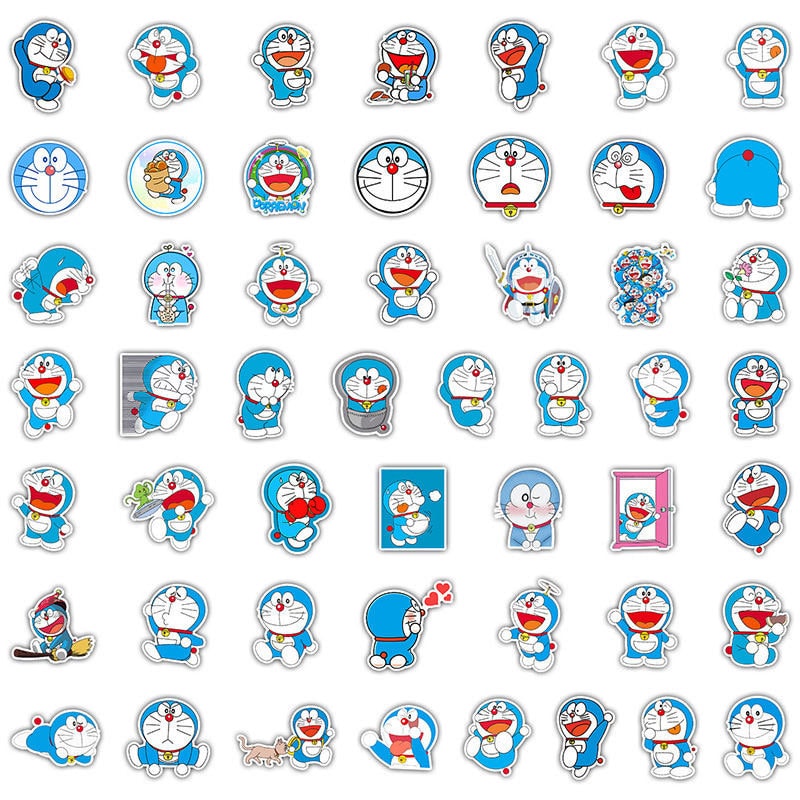 Doraemon Deco Stickers Set,water Bottle,skateboard Laptop Decals ...