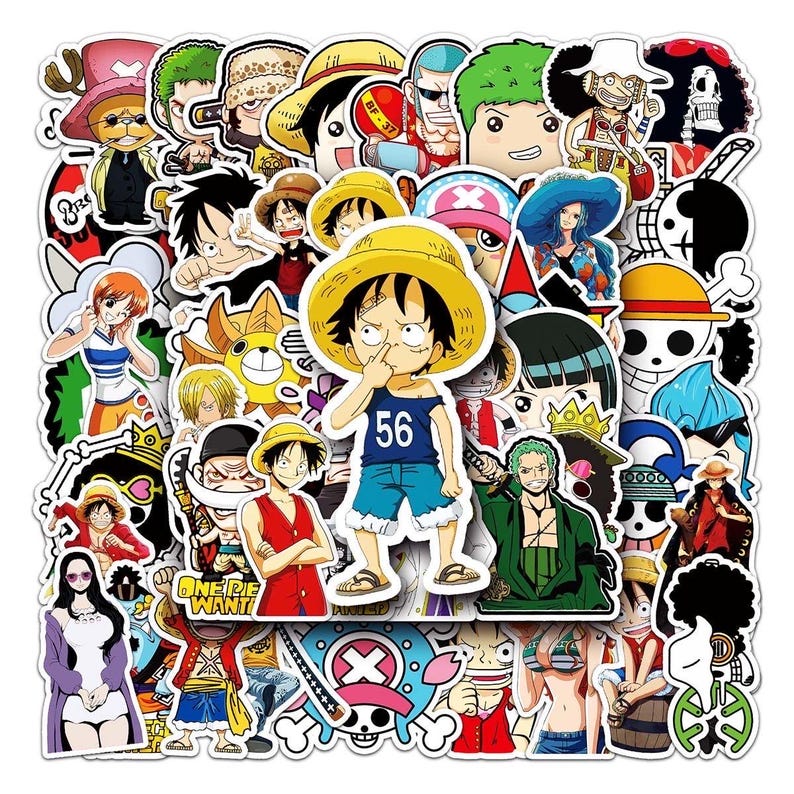 One Piece Sticker, Japanese One Piece,bottle,laptop Phone Journal ...