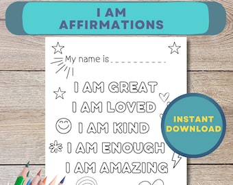 Christian Affirmations for Kids - Etsy