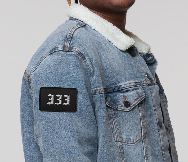 333 Embroidered Angel Numbers Patche - Add a Touch of Spirituality to Your Style! - Etsy