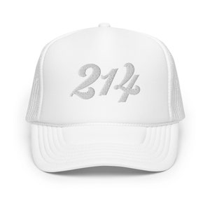 214 Area Code Zip Code Trucker Hat // Dallas, Tx - Etsy
