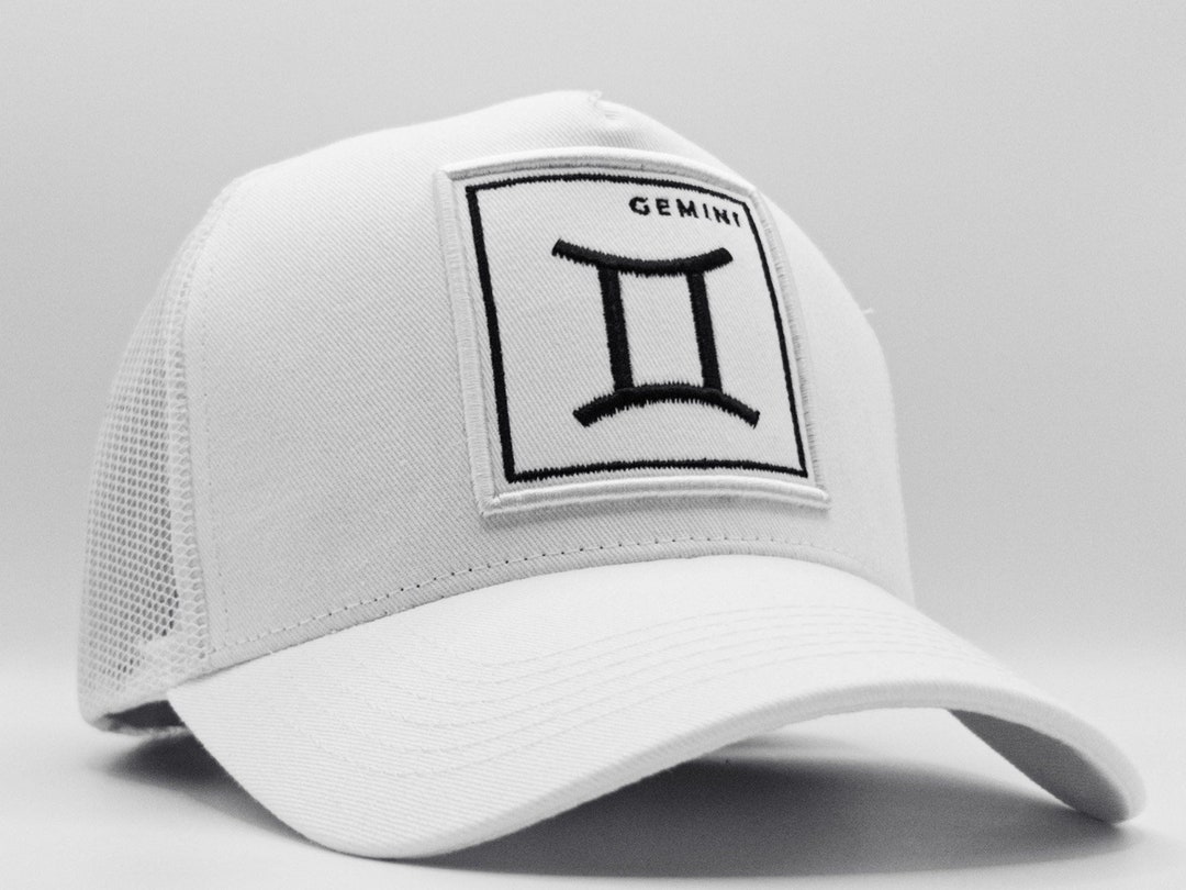 Gemini Embroidered Unisex Trucker Hat, Zodiac,astrology,adjustable Hat ...