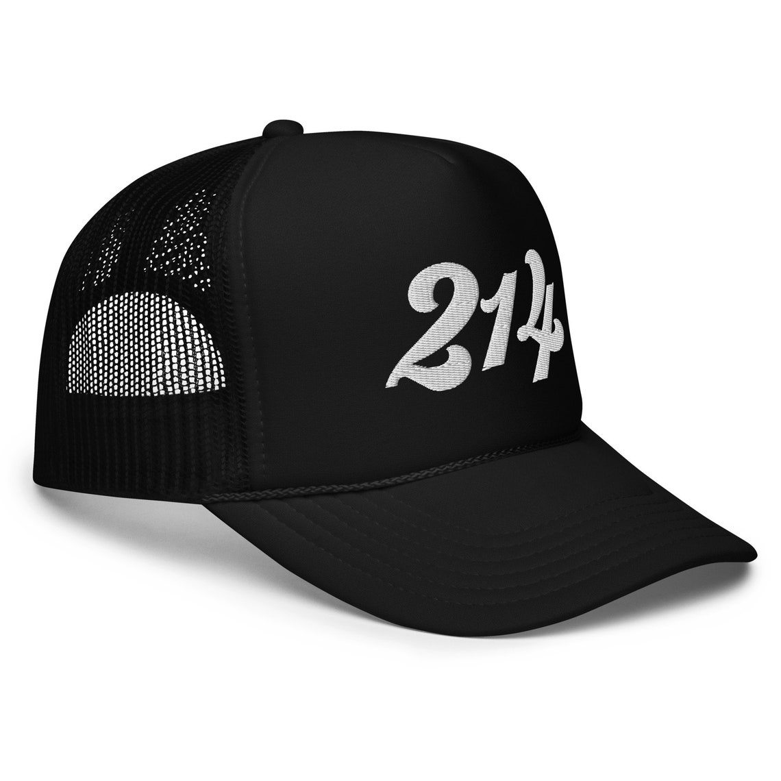 214 Area Code Zip Code Trucker Hat // Dallas, Tx - Etsy