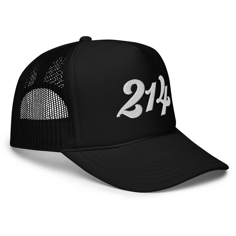 214 Area Code Zip Code Trucker Hat // Dallas, Tx - Etsy