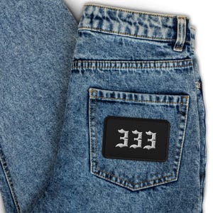 333 Embroidered Angel Numbers Patche - Add a Touch of Spirituality to ...