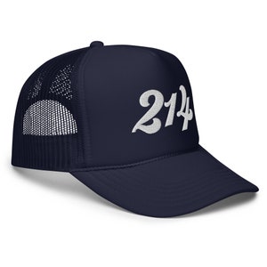 214 Area Code Zip Code Trucker Hat // Dallas, Tx - Etsy