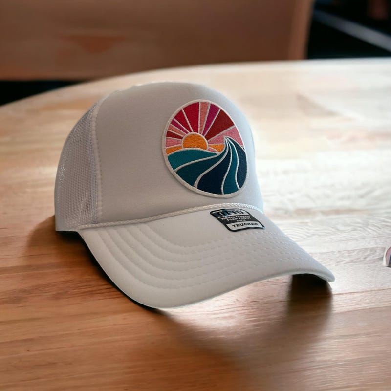 Sunrise Embroidered Hats - Etsy