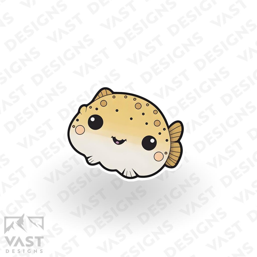 Cute Cod Vinyl Sticker - Etsy