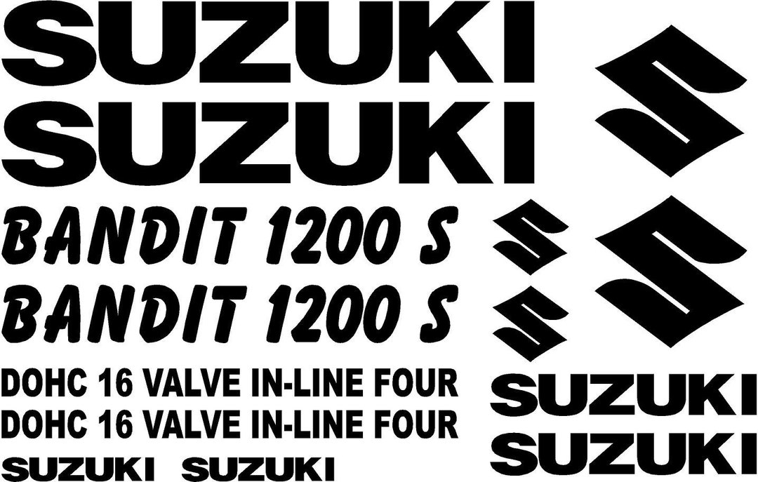 SUZUKI BANDIT 1200 S Decal Kit Made to Order 20 Colors 96 97 98 99 00 ...