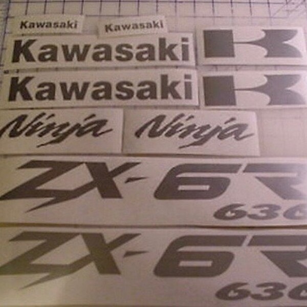 Kawasaki Zx6r Decal Kit - Etsy
