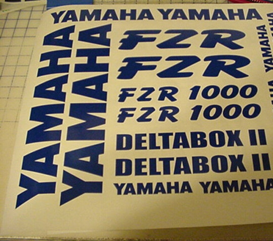 YAMAHA FZR 1000 Decal Kit Made to Order 20 Colors 87 88 89 90 91 92 93 ...