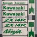 Kawasaki Ninja 1400 ZX14R ZX-14R Color Decal Kit, Custom Motorcycle ...