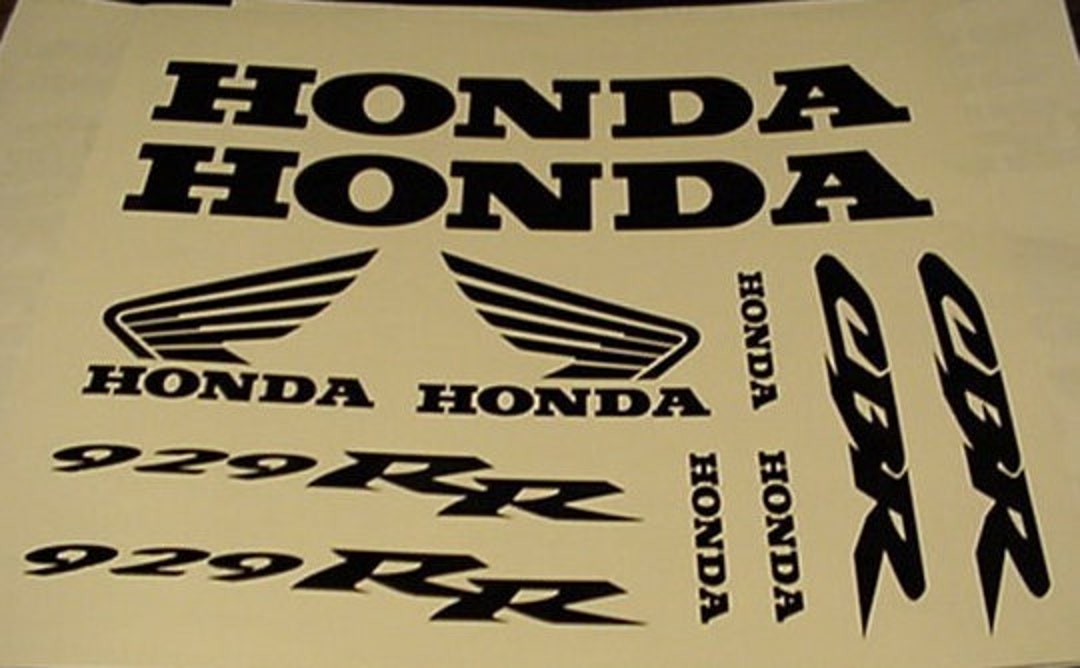 HONDA CBR 929 929r Color Decal Kit Made to Order 20 Colors 2000 2001 - Etsy