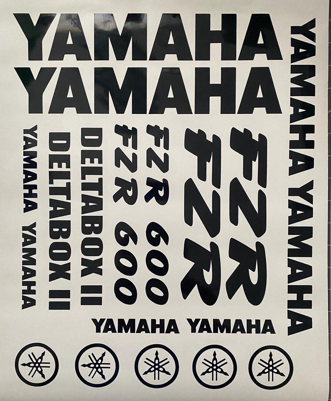 YAMAHA FZR 600 Decal Kit, Custom Motorcycle Graphics, Made to Order in ...