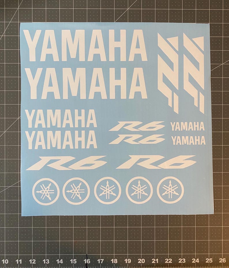 YAMAHA R6 600 Decal Kit, Custom Motorcycle Graphics, Made to Order 20 ...
