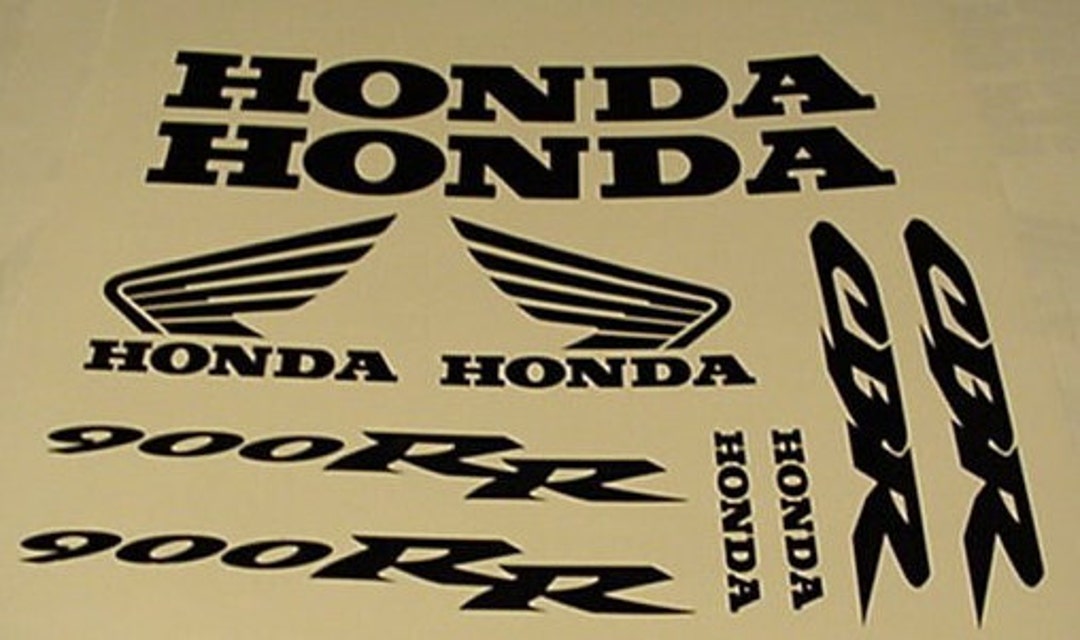 HONDA CBR 900 Color Decal Kit Made to Order 20 Colors 1992 93 94 95 96 ...