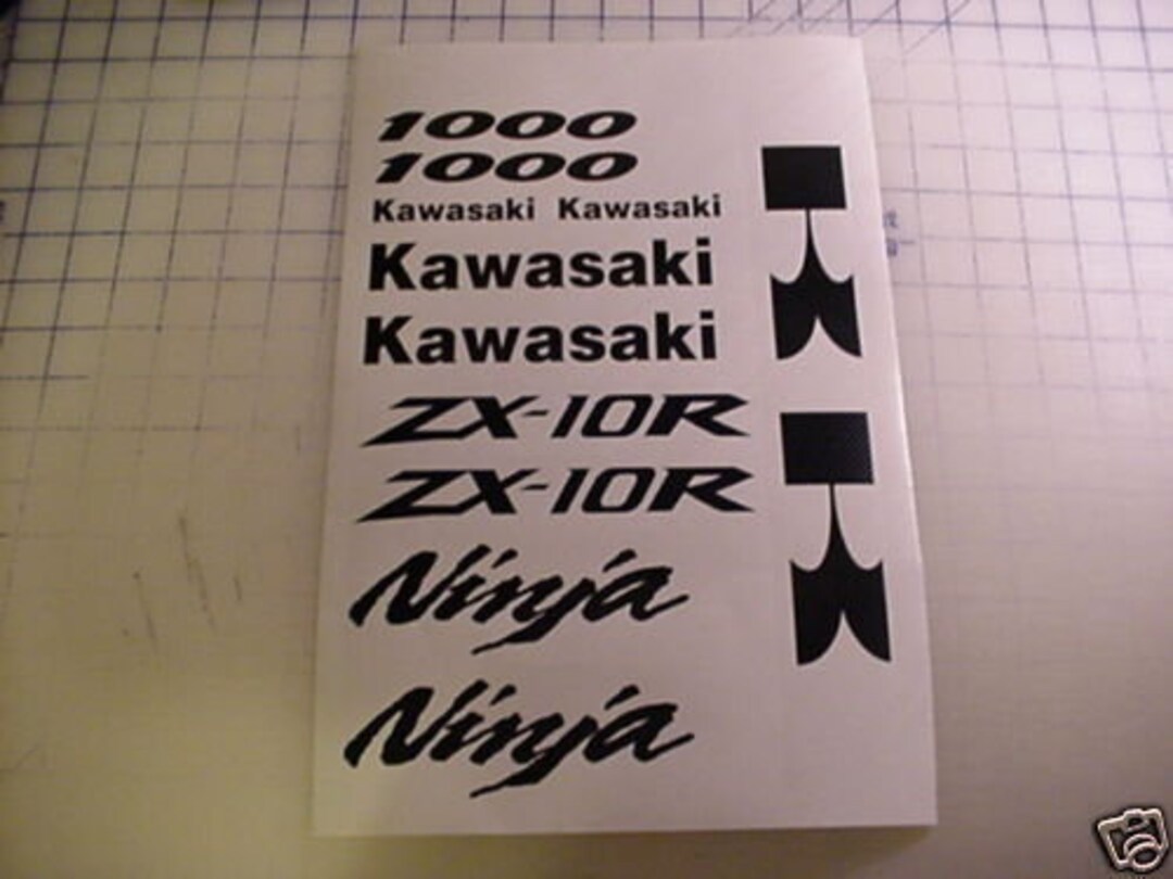 Kawasaki Ninja 1000 ZX10R ZX-10R Decal Kit, Custom Motorcycle Graphics ...