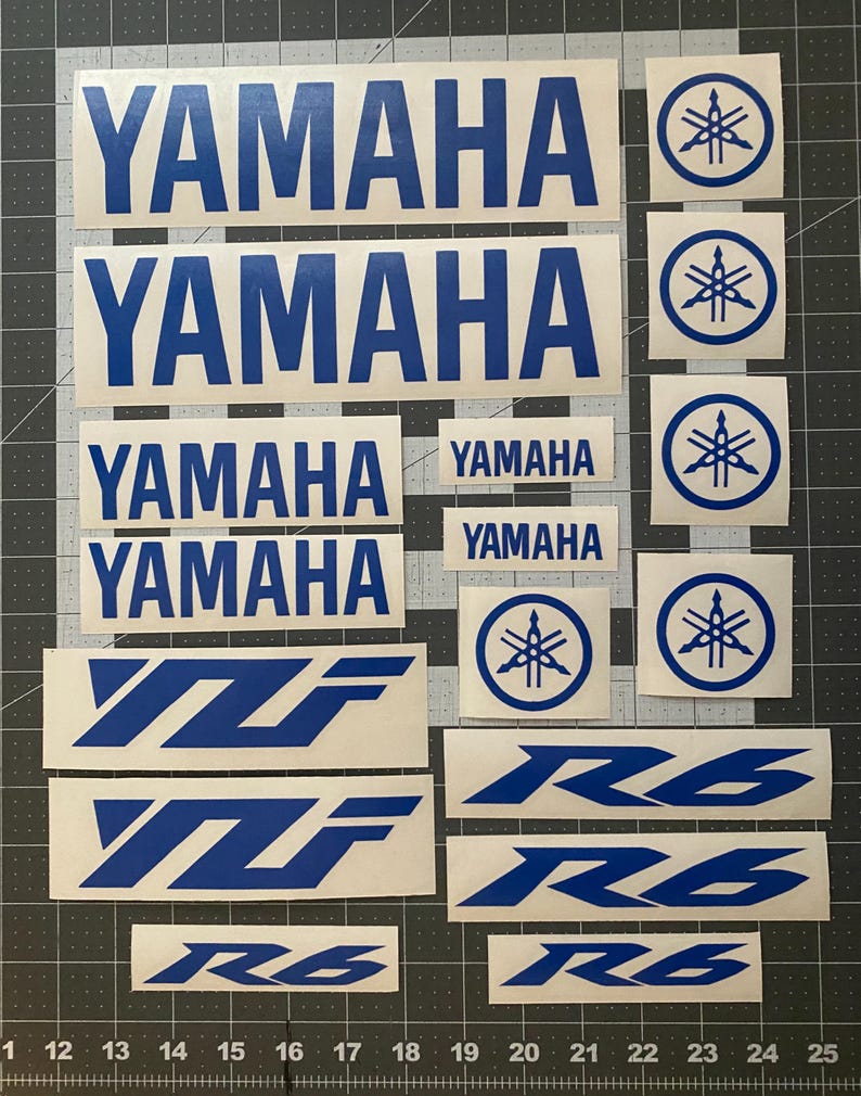 YAMAHA R6 600 Decal Kit, Custom Motorcycle Graphics, Made to Order 20 ...