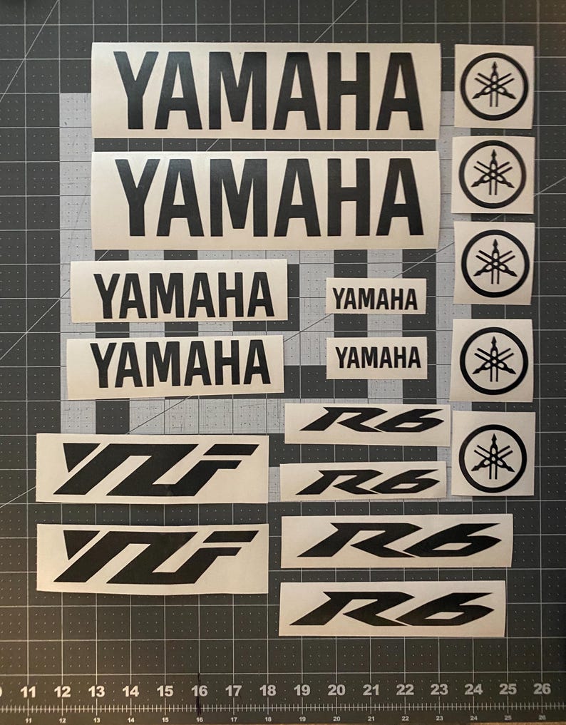 YAMAHA R6 600 Decal Kit, Custom Motorcycle Graphics, Made to Order 20 ...
