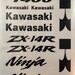 Kawasaki Ninja 1400 ZX14R ZX-14R Color Decal Kit, Custom Motorcycle ...
