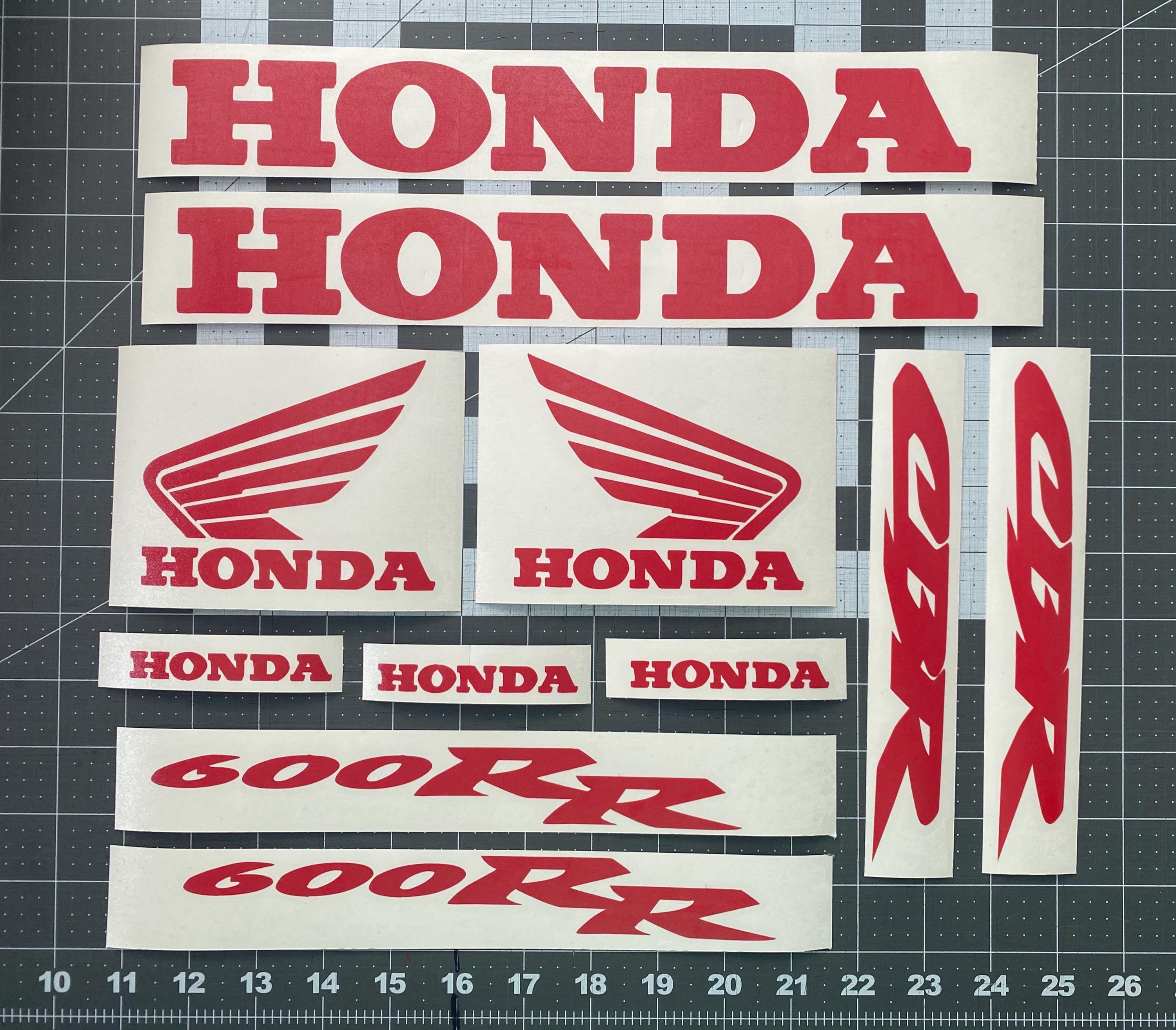 HONDA CBR 600RR 600 Rr Color Decal Kit, Custom Motorcycle Graphics ...