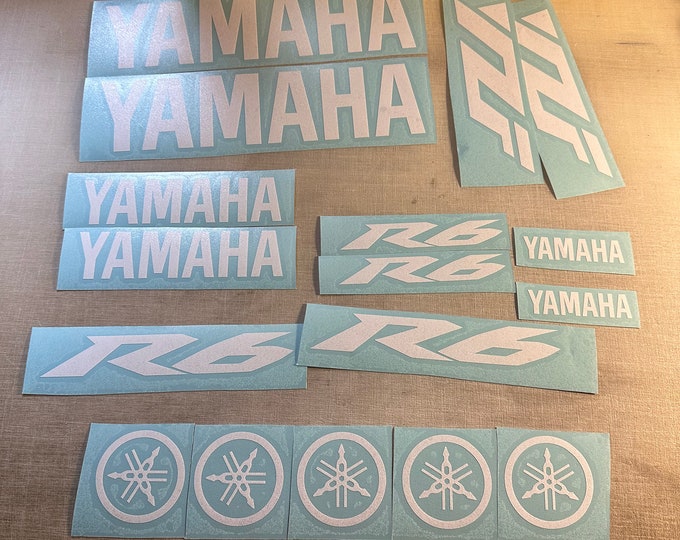 9pc Set of Yamaha R6 Decals Stickers Graphics - Etsy