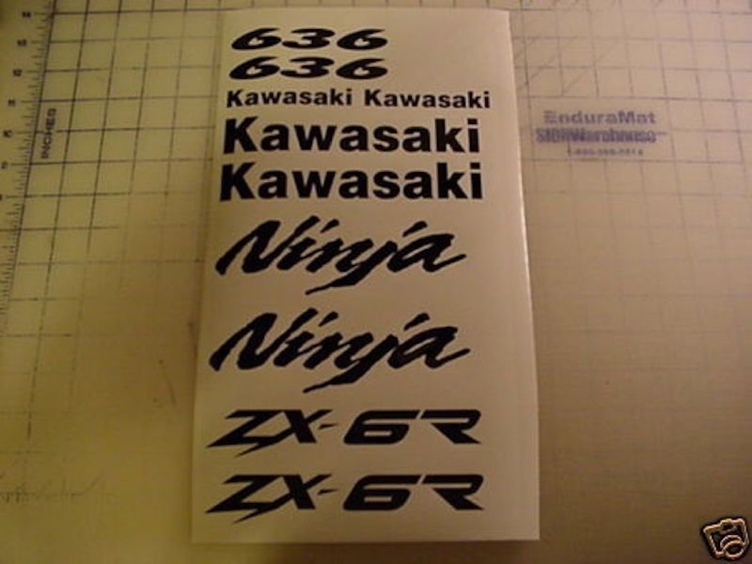 Kawasaki Ninja 636 ZX6R ZX-6R Color Decal Kit, Custom Graphics, Made to ...