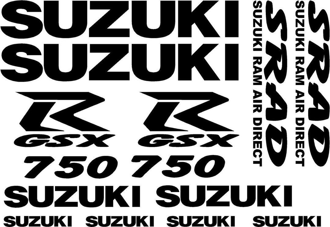 SUZUKI GSXR GZX-R 750 S Decal Kit, Custom Motorcycle Graphics, Made to ...
