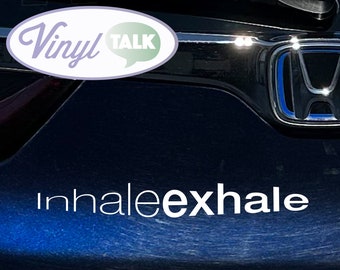 Inhale Exhale Sticker for Car Decal Stickers for Window Decals for Car ...