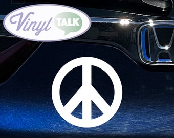 Peace Sign Flames Car Window Vinyl Decal Sticker - Etsy