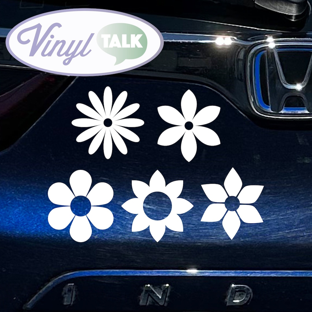 Flowers Car Decal Vinyl Sticker Flower Pack - Etsy