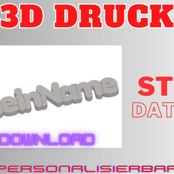 3d Print File Letters - Etsy