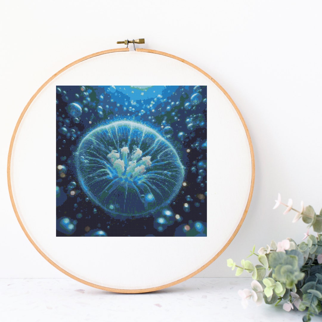 Jellyfish Cross Stitch Pattern Digital Pattern PDF Digital Download ...