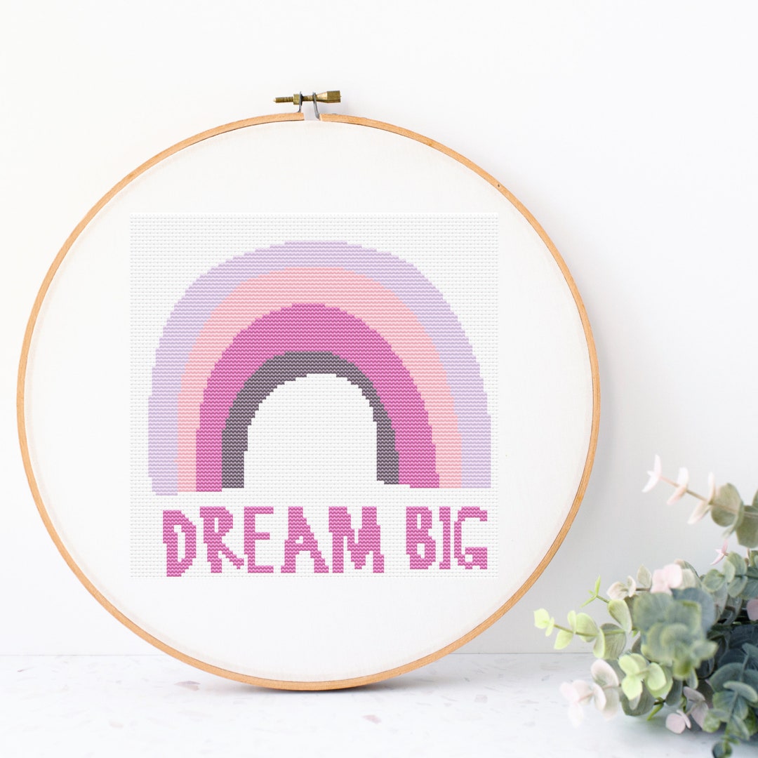 Cross Stitch Design “rainbows”, PDF Pattern, Digital Download - Etsy