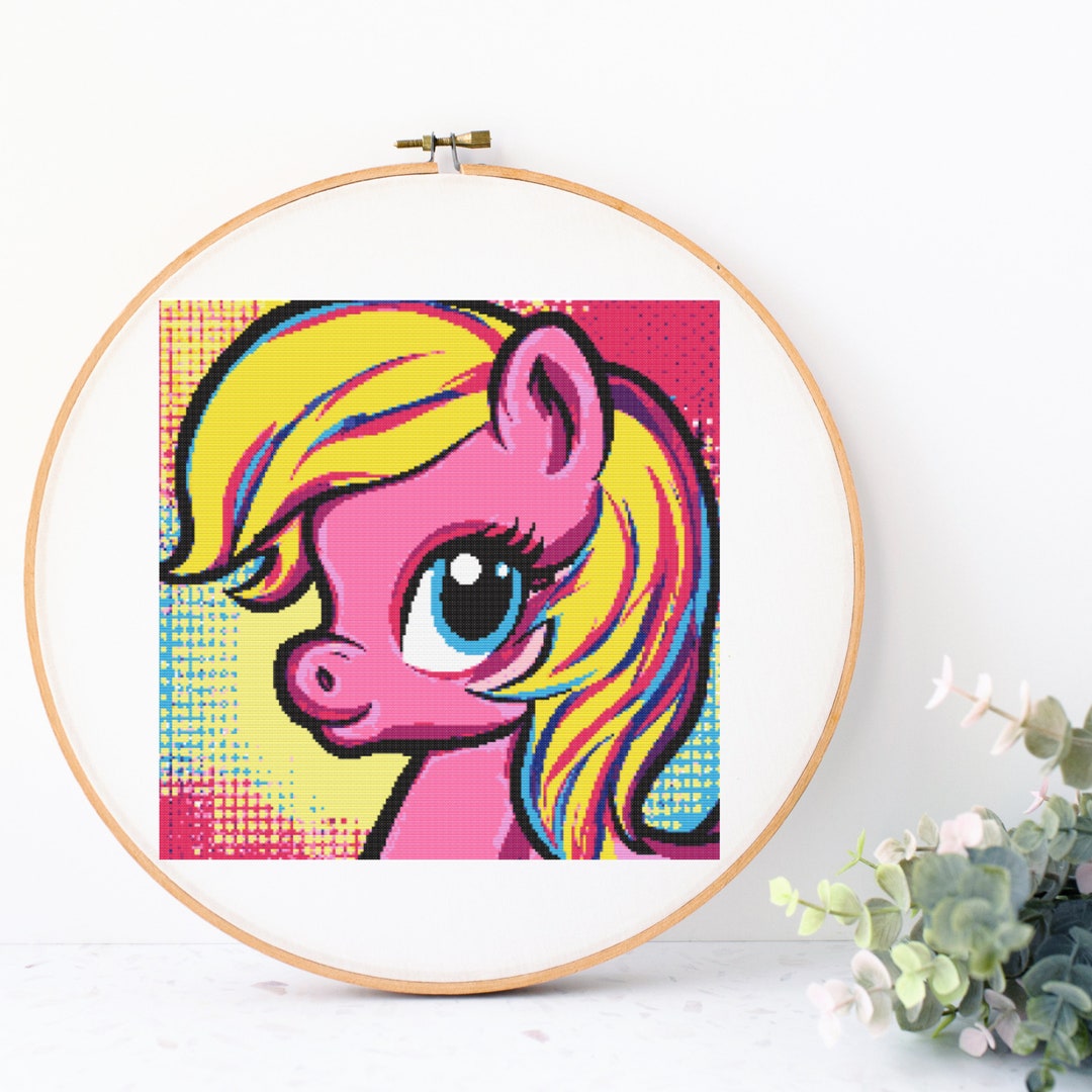 Cross Stitch Design “pony”, PDF Pattern, Digital Download - Etsy
