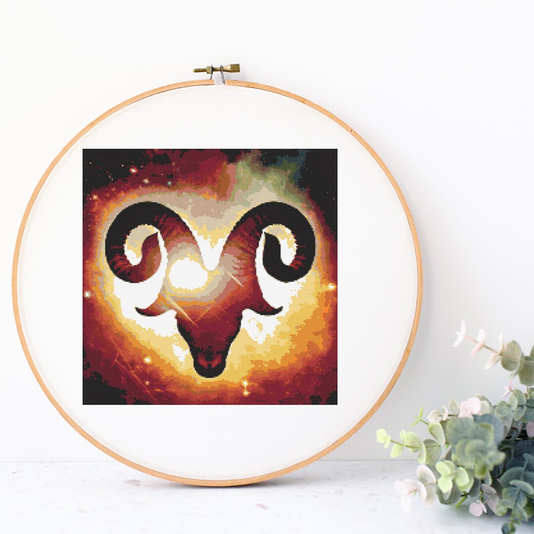 Cross Stitch Design “cross Stitch Aries”, PDF Pattern, Digital Download ...