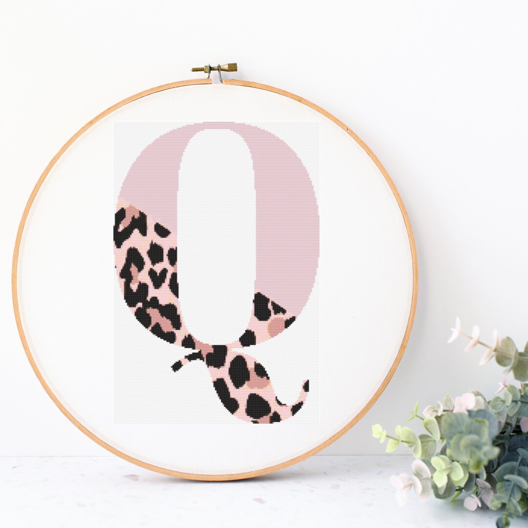 Cross Stitch Pattern Letter Q X-stitch Pattern Cross Stitch Chart ...