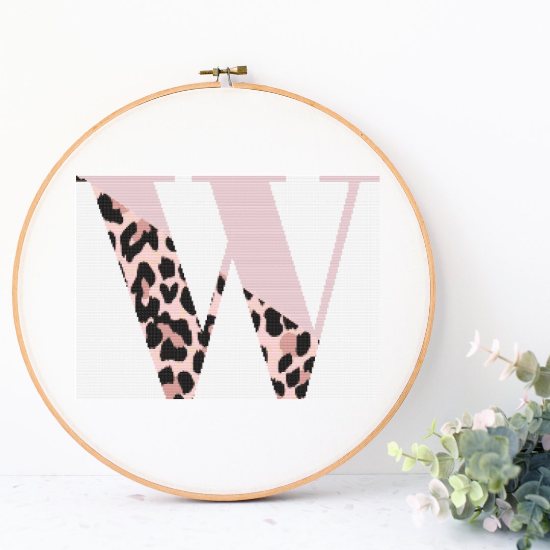 Letter W Cross Stitch Pattern Digital Pattern Letter W PDF Digital ...