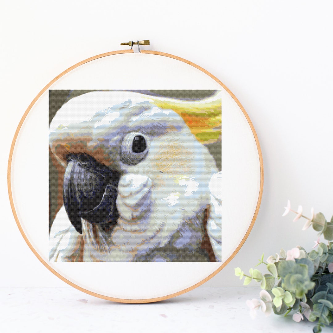 Cross Stitch Design cross Stitch Cockatoo, PDF Pattern, Digital Download - Etsy