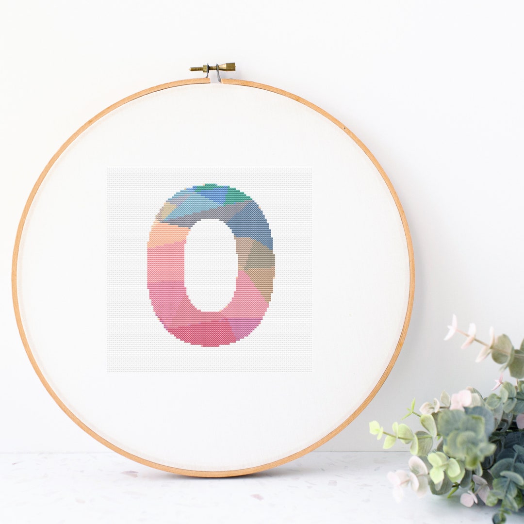 Cross Stitch Pattern Letter O X-stitch Pattern Cross Stitch Chart ...