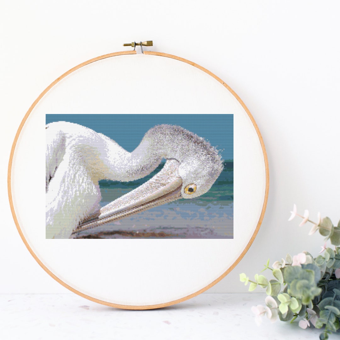 Cross Stitch Design “pelican” - Etsy