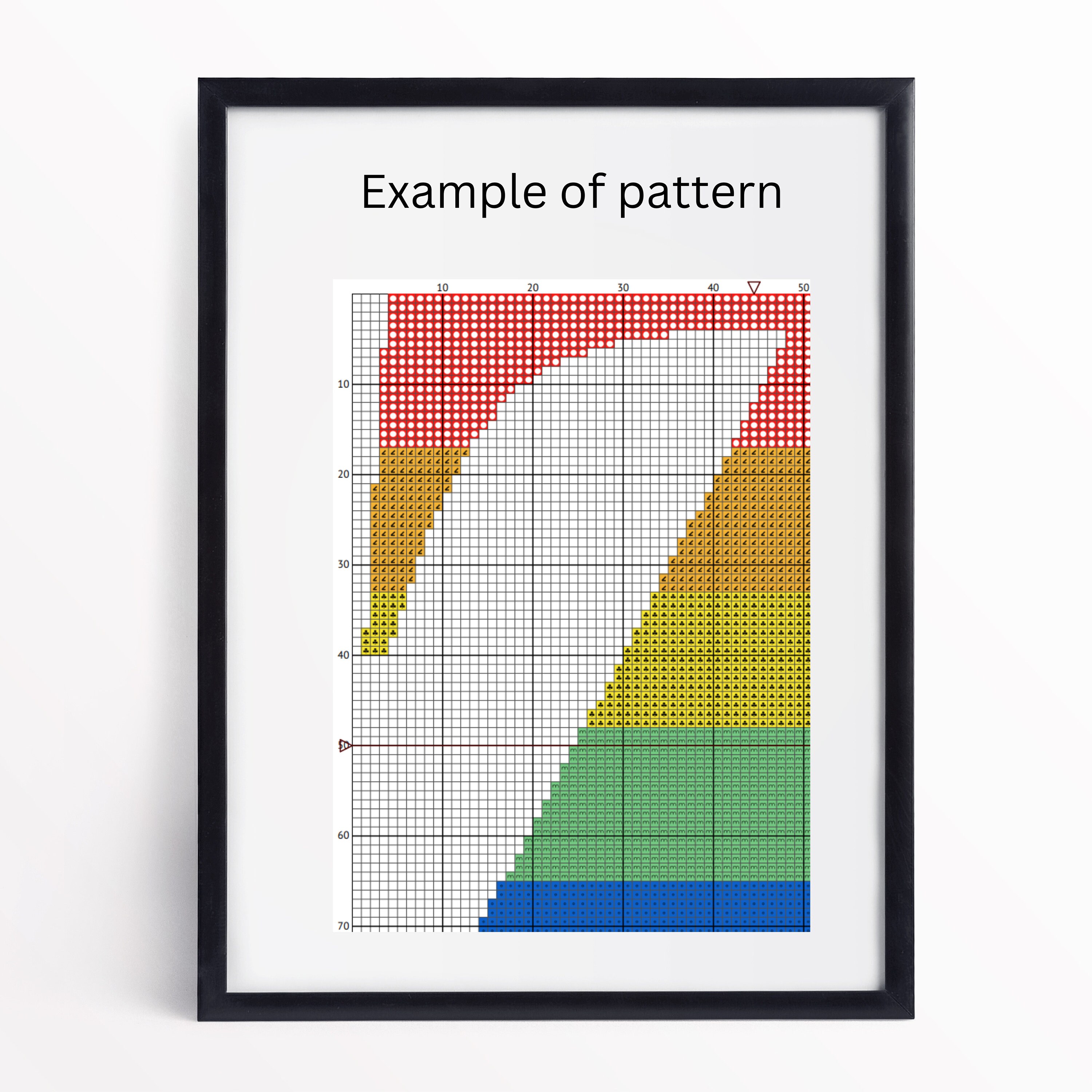 Letter D Cross Stitch Pattern DIY Christmas Craft Christmas Present ...