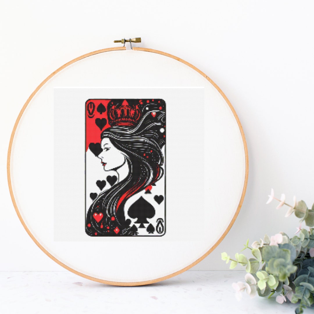 Queen of Spades Cross Stitch Pattern Digital Download Pattern PDF ...
