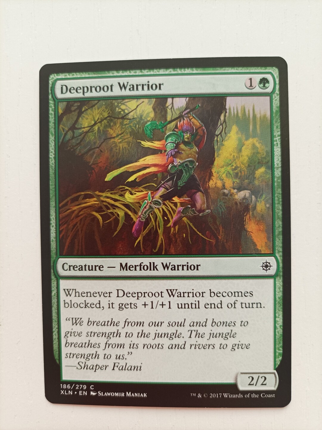 Deeproot Warrior – Slawomir Maniak - Magic: the Gathering Artproof - Etsy