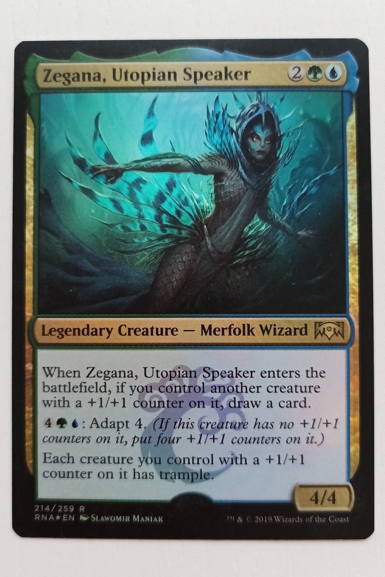 Zegana, Utopian Speaker Slawomir Maniak Magic: the Gathering Artproof - Etsy