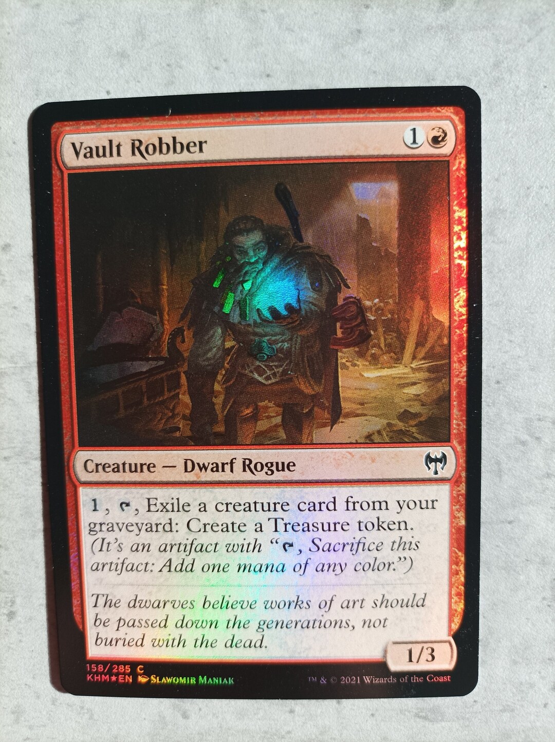 Vault Robber – Slawomir Maniak - Magic: the Gathering Artproof - Etsy